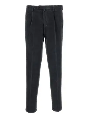 BRIGLIA 1949 Straight-leg Corduroy Trousers - Black