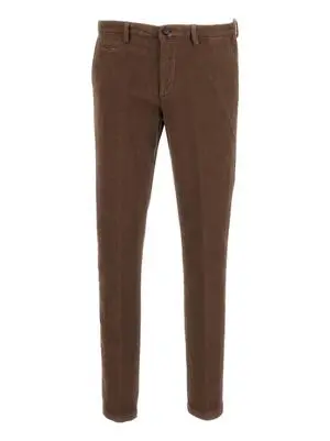 BRIGLIA 1949 Button Detailed Straight Leg Pants - No