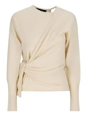 Federica Tosi Long Sleeve Wrap Top - No