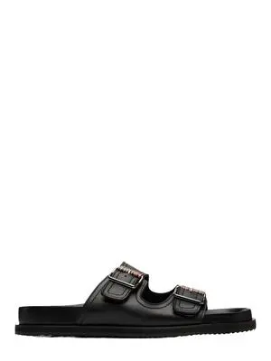 Paul Smith Buckled Slip-on Sandals - Black