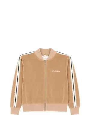 Palm Angels Zip-up Logo Sweatshirt - Brown