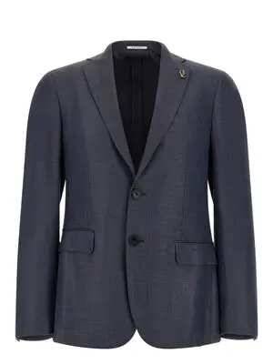 Pal Zileri Textured Single-breasted Blazer - Blue