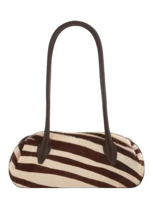 Yuzefi Oyster Zebra-print Shoulder Bag - No