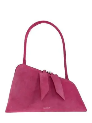 Attico Attico Suede Shoulder Bag Pink