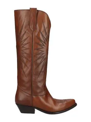 GOLDEN GOOSE Wish Star Pointed-toe Boots - Brown