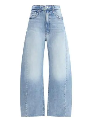 MOTHER The Half-pipe Ankle Fray Jeans - Blue