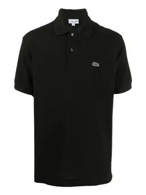 Lacoste Embroidered Logo Polo Shirt - Black