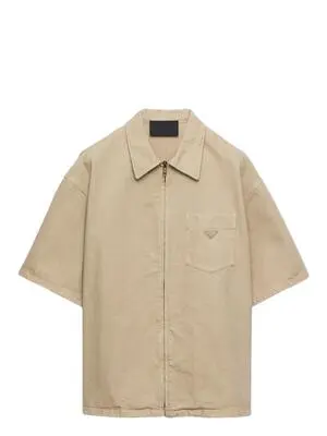 Prada Old Denim Shirt - Sand-colored