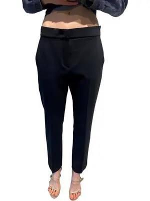 Max Mara Straight-leg Casual Pants - Black