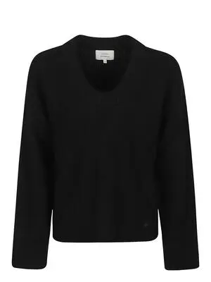 Loulou De Saison Derry U-neck Sweater - Black