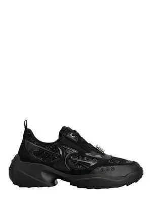 ROGER VIVIER Viv' On The Run Sneakers With Sequins - Black