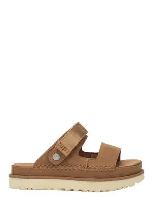 UGG Goldenstar Glide Suede Sandals - Brown