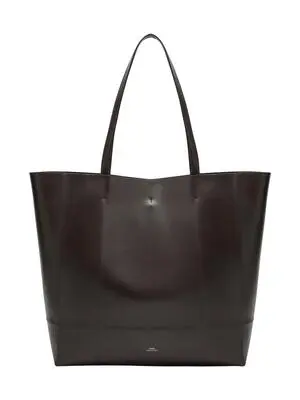 TOTEME TOTEME Roam Leather Tote Bag Brown