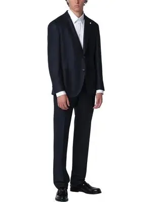 LUIGI BIANCHI Single-breasted Wool Suit - Blue