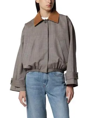 RÓHE Prince Of Wales Wool Jacket - Beige