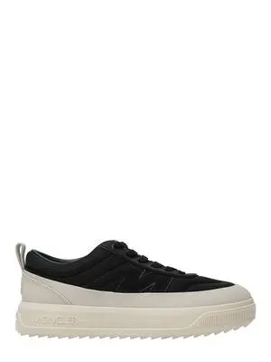 Moncler Altive Suede And Nubuck Sneakers - Black