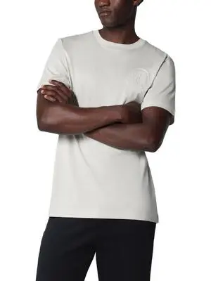 Moncler Cotton T-shirt With Embroidered Logo - Beige