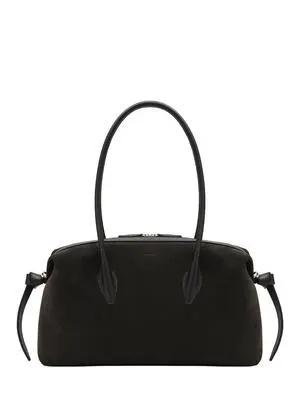 Yuzefi Brioche Duffle Bag In Suede - Brown