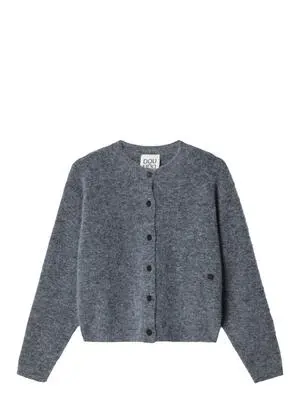 DOUUOD Douuod Mélange Alpaca-Blend Cardigan