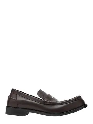 Loewe Bobine Loafers In Shiny Calfskin - Brown