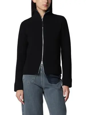 MAISON MARGIELA Wool-blend Zip Cardigan - Black