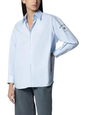 MAISON MARGIELA Cotton Shirt - Light Blue