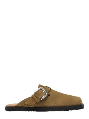 MAISON MARGIELA Maison Margiela Tabi Daily Suede Mules Beige