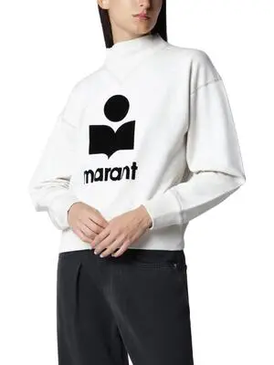 Isabel Marant Étoile Moby Logo Sweatshirt - White