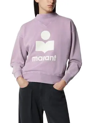 Isabel Marant Étoile Cotton Sweatshirt With Logo - Pink