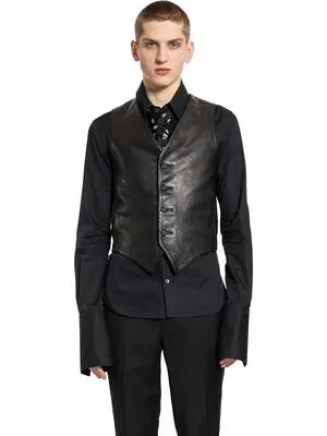 ANN DEMEULEMEESTER Alrik Classic Waistcoat - Black