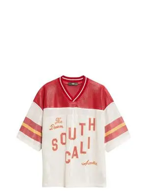 Amiri Perforated Leather Football Jersey - Ivory