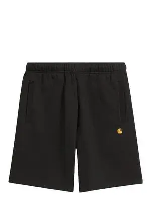 Carhartt Work In Progress Chase Sweat Shorts - Black/gold