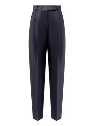 RÓHE Straight-leg Trousers With Belt Loops - Black