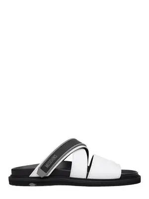Moschino Sporty Sliders - White