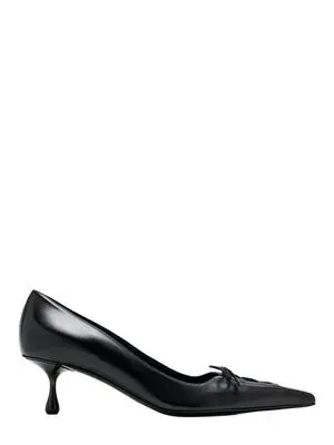 JIMMY CHOO Pointed Toe Lace-up High Heel Pumps - Black