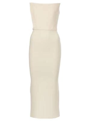 ALEX PERRY Alex Perry Crepe Midi Dress