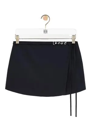 Loewe Wrap Shorts - Black