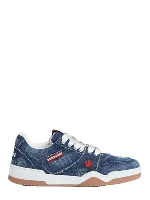Dsquared2 Distressed Denim Low-top Sneakers - Blue
