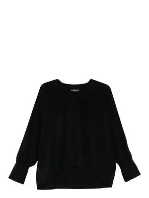 ERMANO SCERVINO Ermanno Scervino Flowy Silk Shirt With Asymmetrical Hem