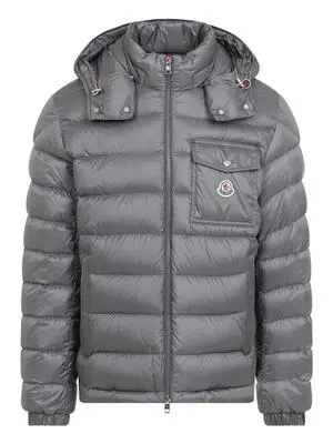 Moncler Moncler Down Jacket With Detachable Hood Gray
