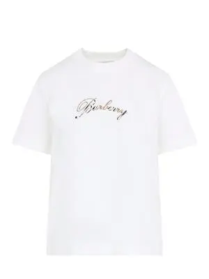 Burberry Frankie T-shirt With Signature Logo - White