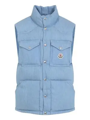Moncler Ervional Puffer Vest - Blue