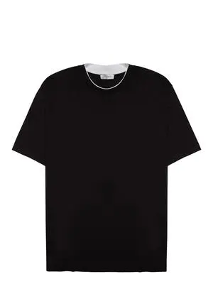 PAOLO PECORA MILANO T-shirt In Jersey Di Cotone - Black