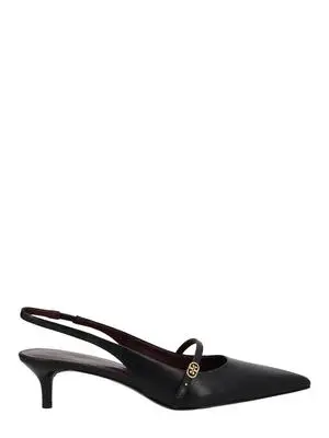 Tory Burch Mary Jane Slingback Pumps - Black