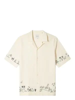 Paul Smith Classic Linen Blend Shirt For - Ivory