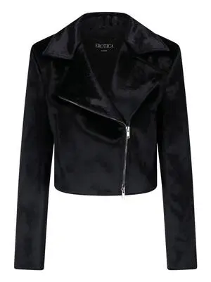 DONDUP Viscose-cotton Blend Zip-up Jacket - Black
