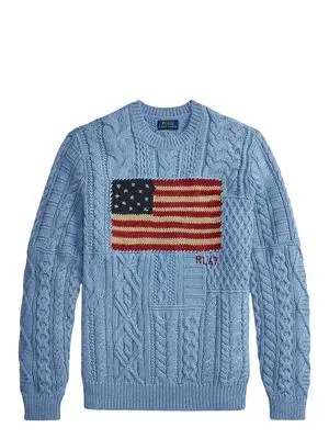 Ralph Lauren Iconic" Crew Neck Sweater - Navy