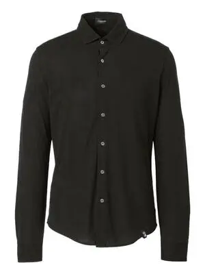 DRUMOHR Long Sleeve Button-up Shirt - Black