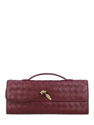 BOTTEGA VENETA BOTTEGA VENETA Andiamo Mini Intrecciato Leather Clutch With Knotted Detail