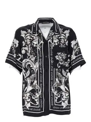 Versace Versatile Viscose Shirt - Black